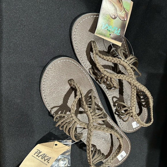Shoes | New Plaka Sandals With Tags Size 6 Never Worn | Poshmark